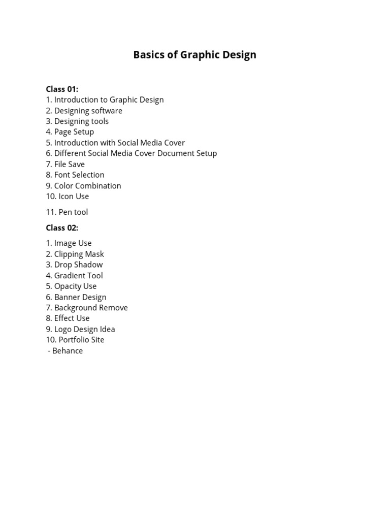 Basics of Graphic Design | PDF