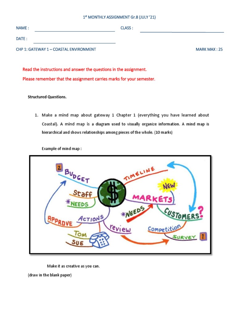 Grade 8 Coastal Environment Assignment | PDF