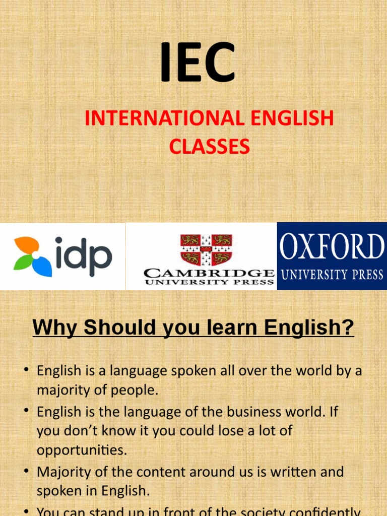 Iec Program Presentation Pdf