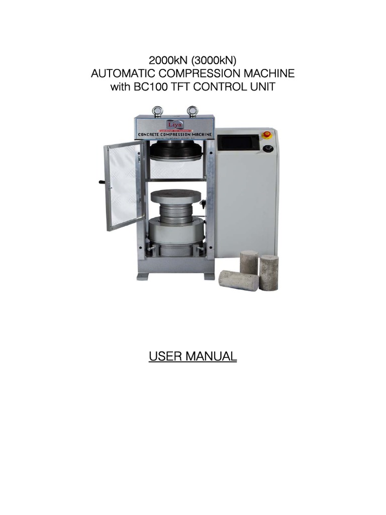 LT-C0200 Automatic Concrete Compression Device User Manual | PDF | Pump ...