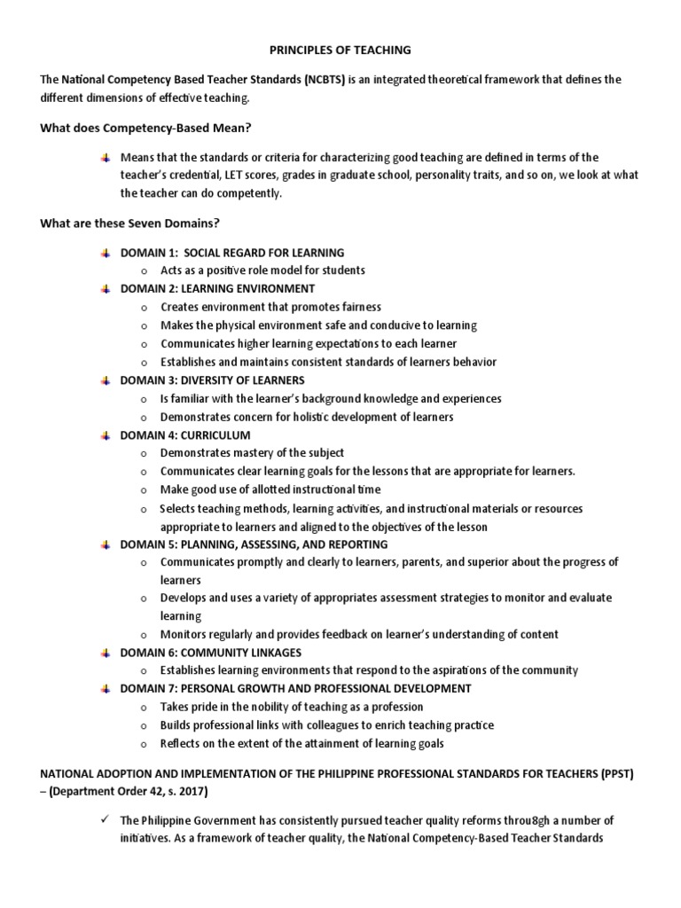 Facilitating Learning and Principles-Of-teaching | Download Free PDF ...