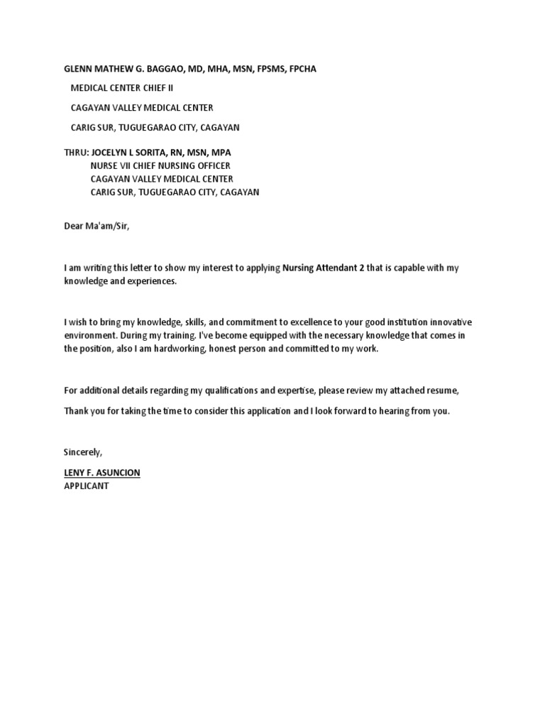 Applicant Letter | PDF | Career & Growth | Business