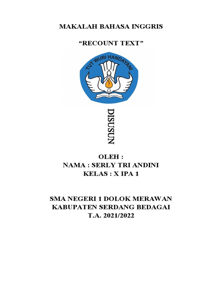 Makalah Bahasa Inggris "Recount Text" | PDF