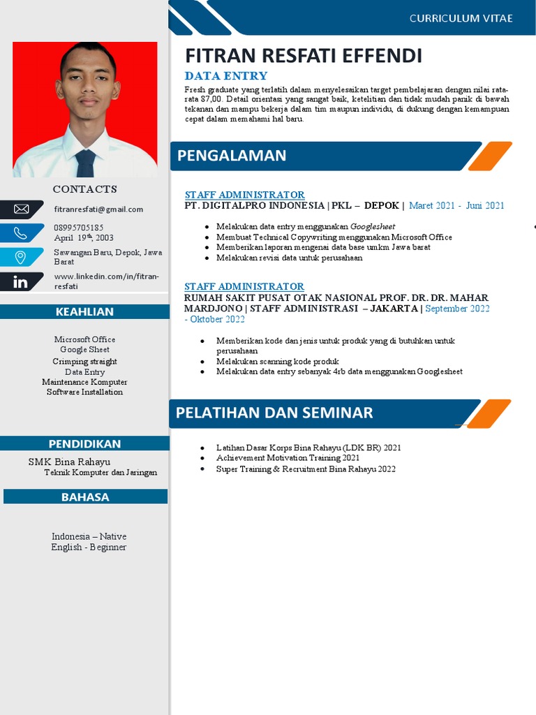 Fitran Resfati-Pramugari (Reguler) | PDF | Bisnis | Komputer