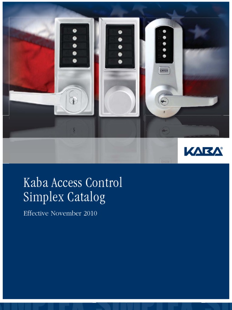 Kaba Simplex Catalog and Price List | PDF | Breach Of Contract | Computing And Information ...