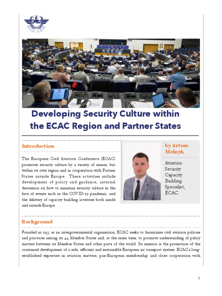 Enhancing Aviation Security Culture in ECAC | PDF | Computer Security | Security