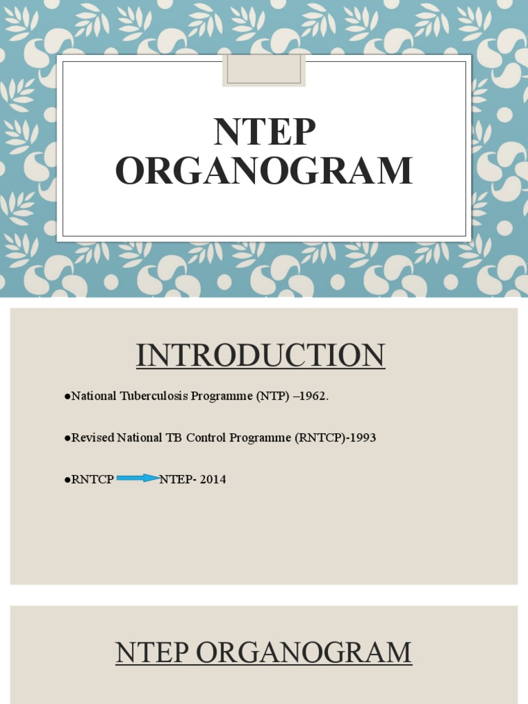 The Structure and Organization of India's National Tuberculosis ...