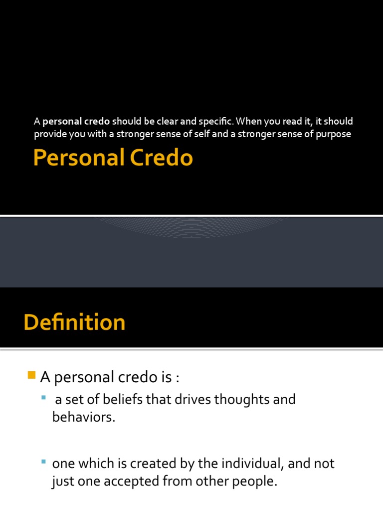 Personal Credo | PDF | Revelation