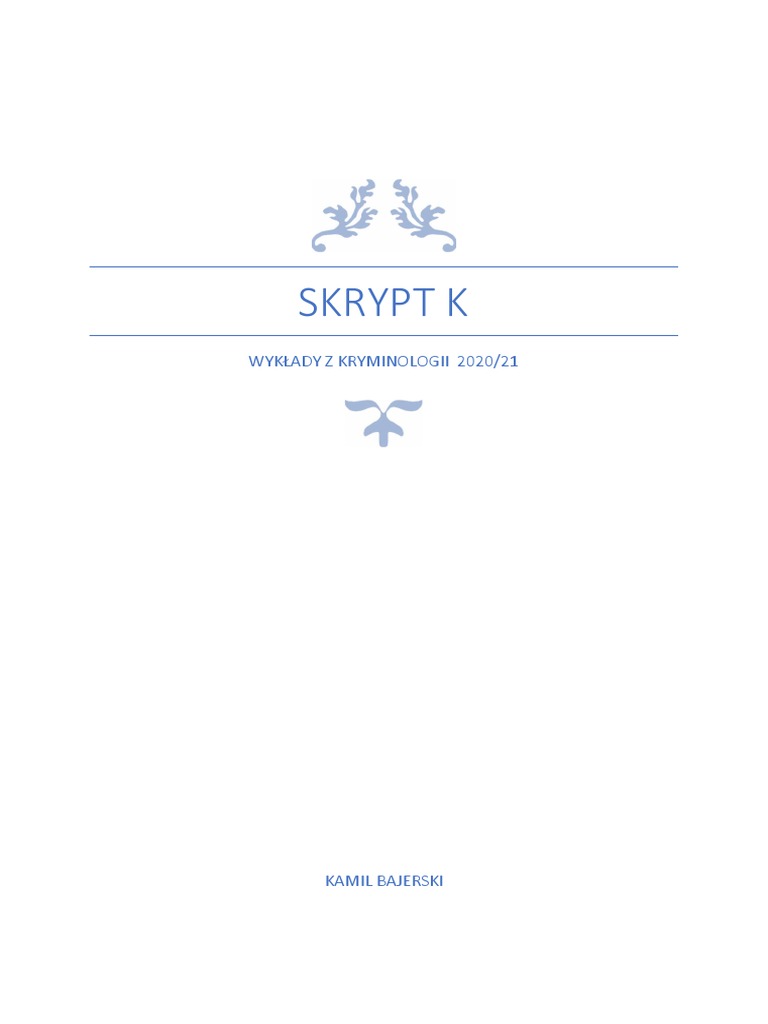 Skrypt K | PDF