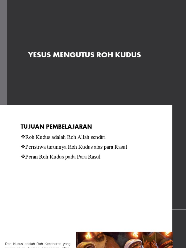 Yesus Mengutus Roh Kudus | PDF | Agama & Spiritualitas