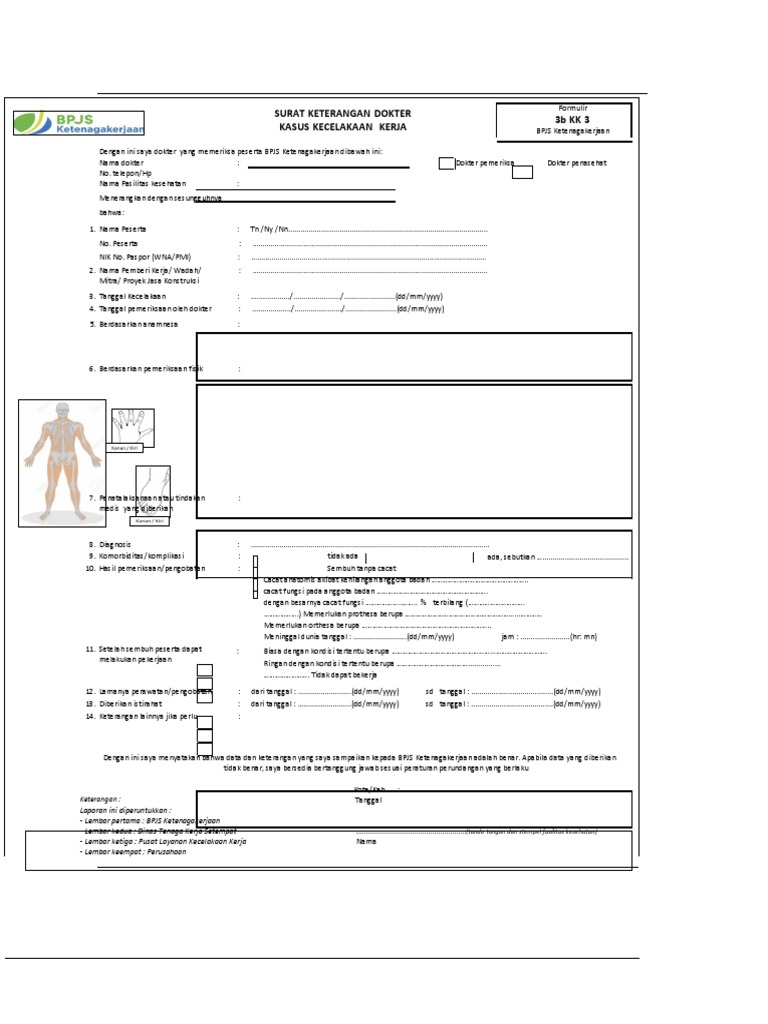 Formulir 3bKK3 BPJS Ketenagakerjaan | PDF | Teknologi & Rekayasa