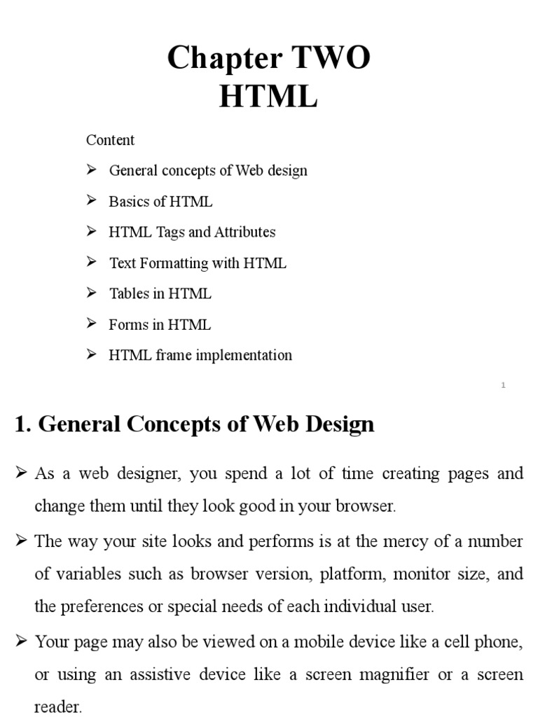 Ch2 - HTML-1 | PDF | Hyperlink | Html Element
