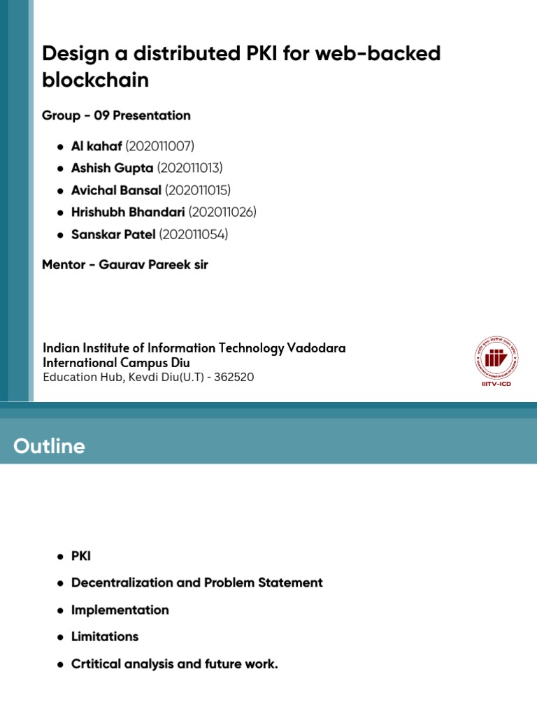 CS391 - Design - Project - End - Sem - Presentation | PDF | Public Key ...