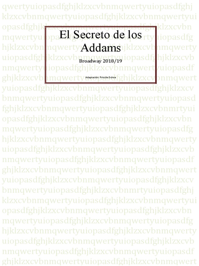 El Secreto de Los Adams | PDF | Amor | Verdad