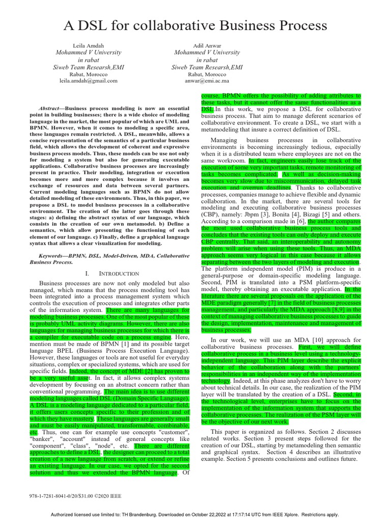 A DSL For Collaborative Business Process | PDF | Systems Engineering ... A DSL For Collaborative Business Process | PDF | Systems Engineering ...
