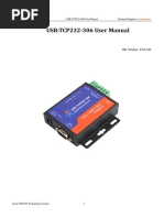 Usr Tcp232 304 User Manual v1.1 | PDF | Ip Address | Port (Computer Networking)