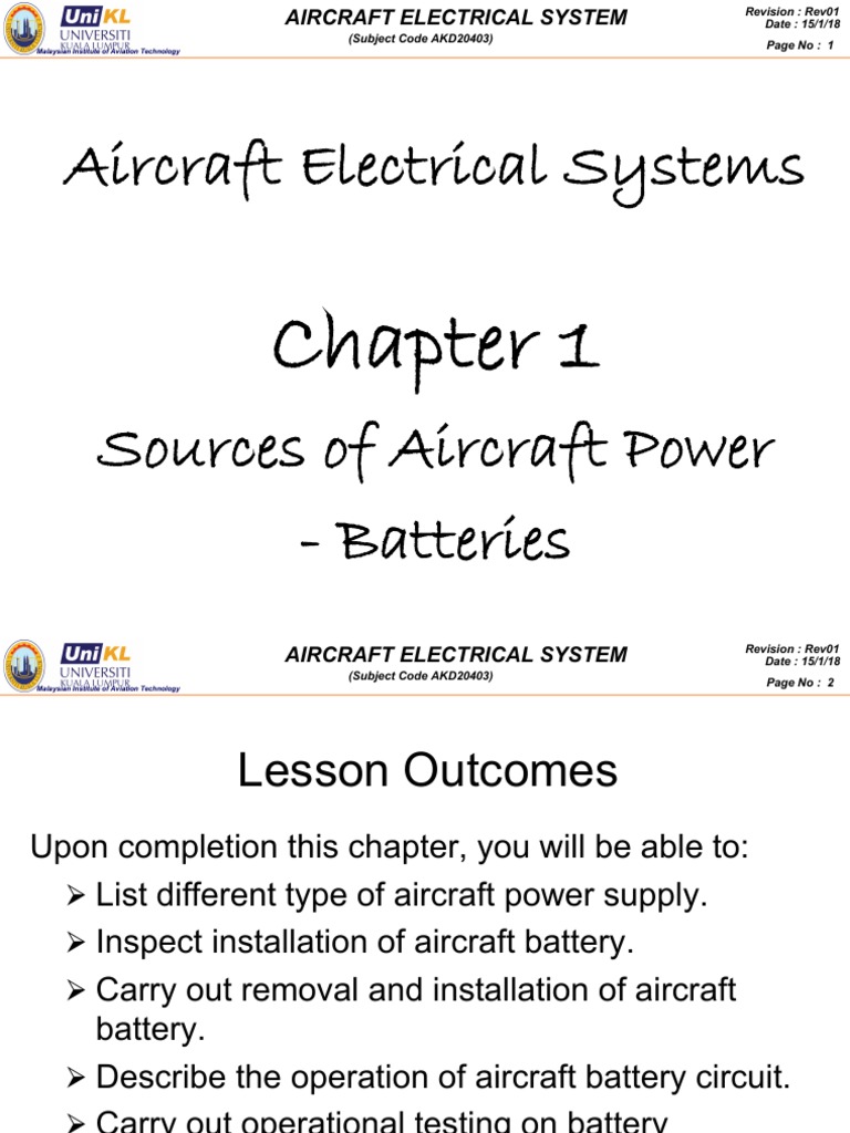 Chapter 1 Rev01 - Batteries - AES | PDF | Battery Charger | Physical Quantities