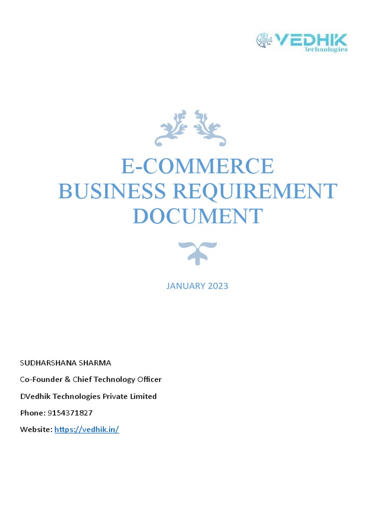 E-Commerce BRD | PDF | Hospital | Computing
