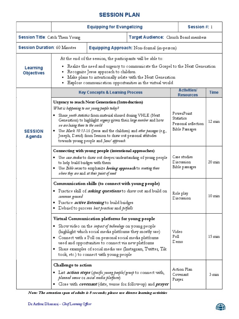Sample Session Plan | Download Free PDF | Social Media | Popular ...