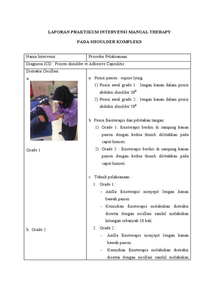 Intervensi Manual Terapi Shoulder | PDF