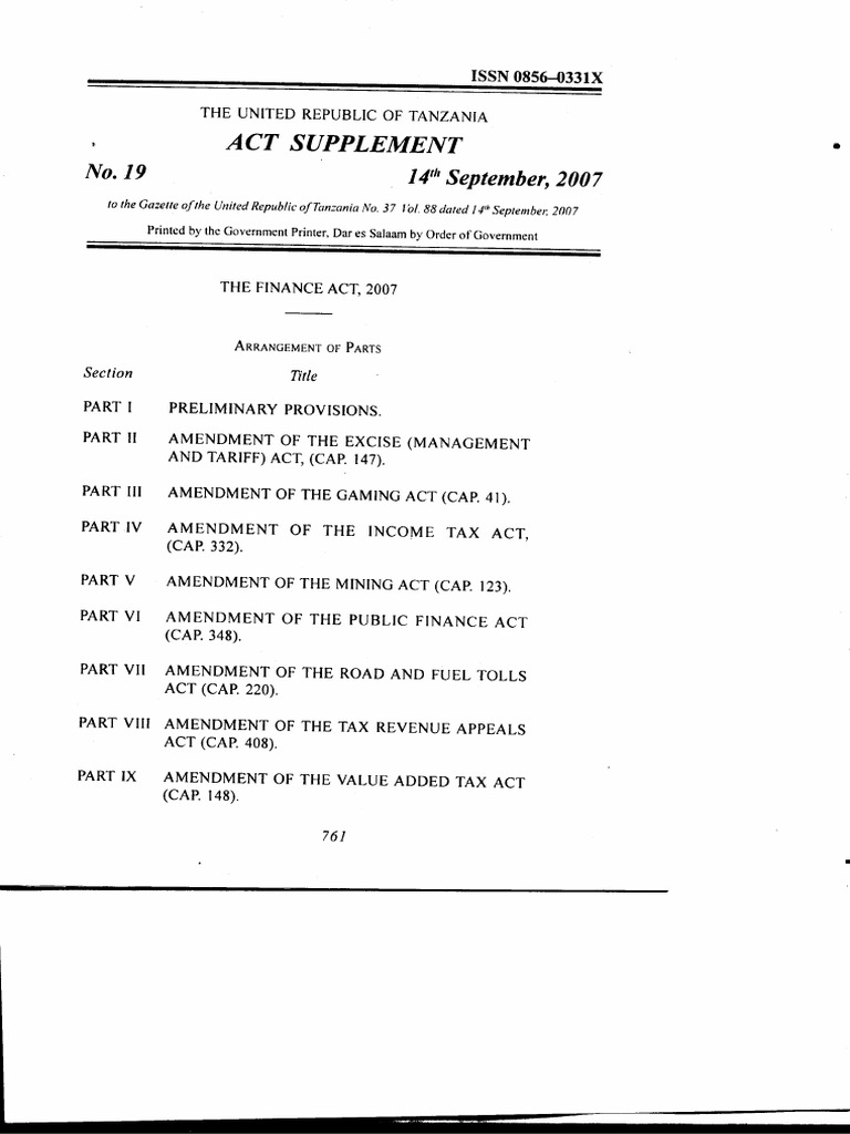 Amendments to Excise Duty Act 2007 | PDF | Drink | Alcoholic Drinks