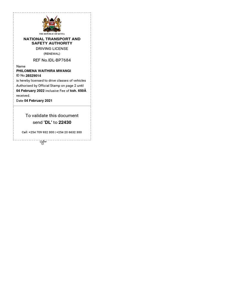 DL Renewal 2021 | PDF