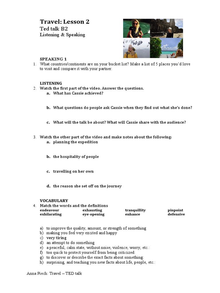 Ted Talk Travel | PDF | Baggage