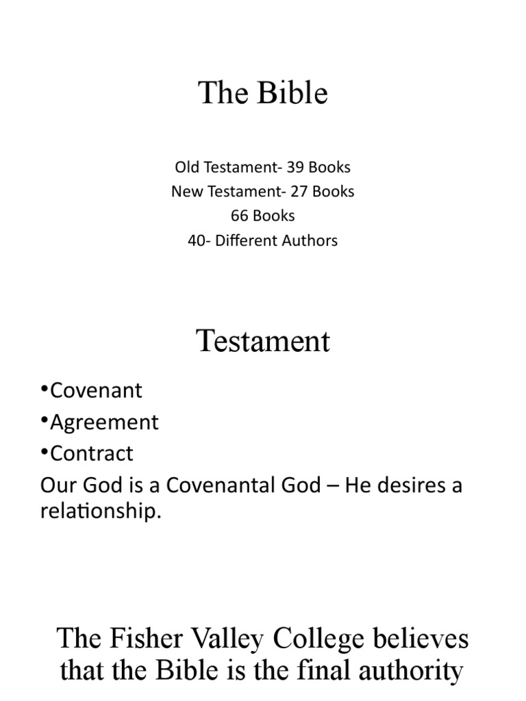Lesson 1 The Bible | PDF