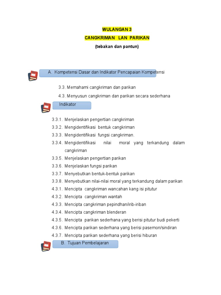 Parikan Dan Cangkriman | PDF | Seni & Disiplin Bahasa | Kajian Bahasa Asing