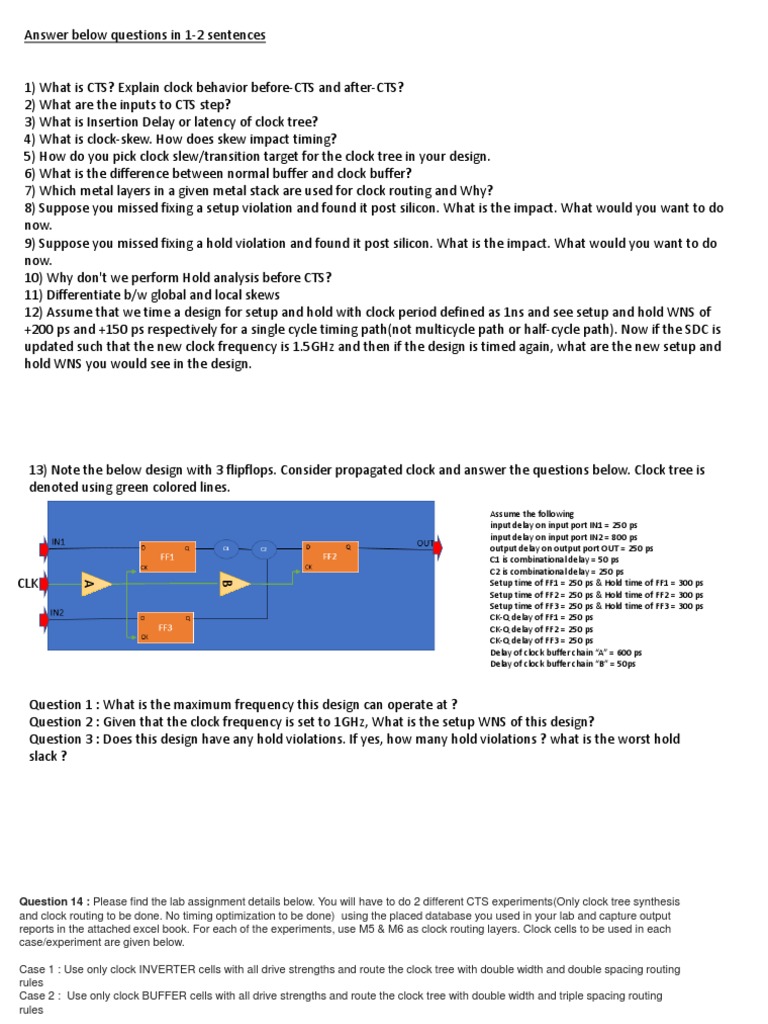 CTS Assignment | PDF | Telecommunications Engineering | Computing