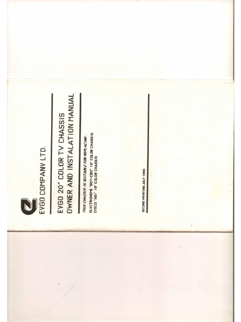 Eygo Model 1520H - G07 | PDF