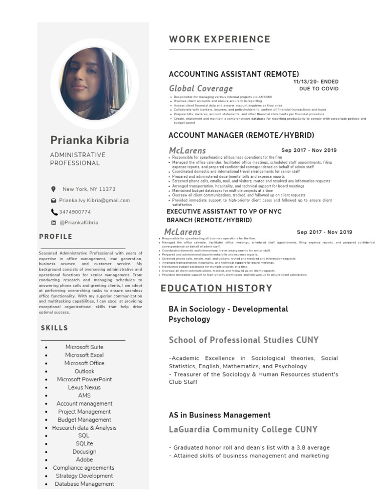 Dice Resume CV Prianka Kibria | PDF | Databases | Insurance