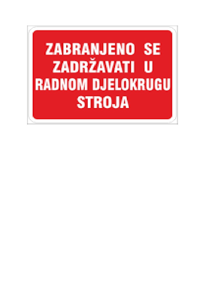 Naljepnica Zabranjeno Zadržavanje | PDF