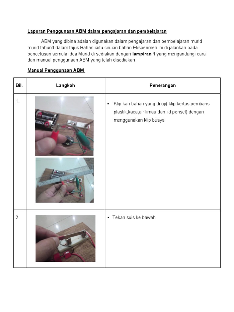 Manual Penggunaan ABM Dalam Pengajaran Dan Pembelajaran | PDF