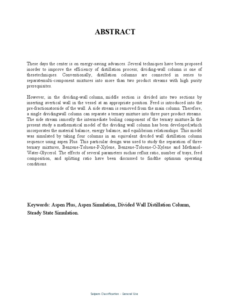 DWC Simulation | PDF | Distillation | Chemistry