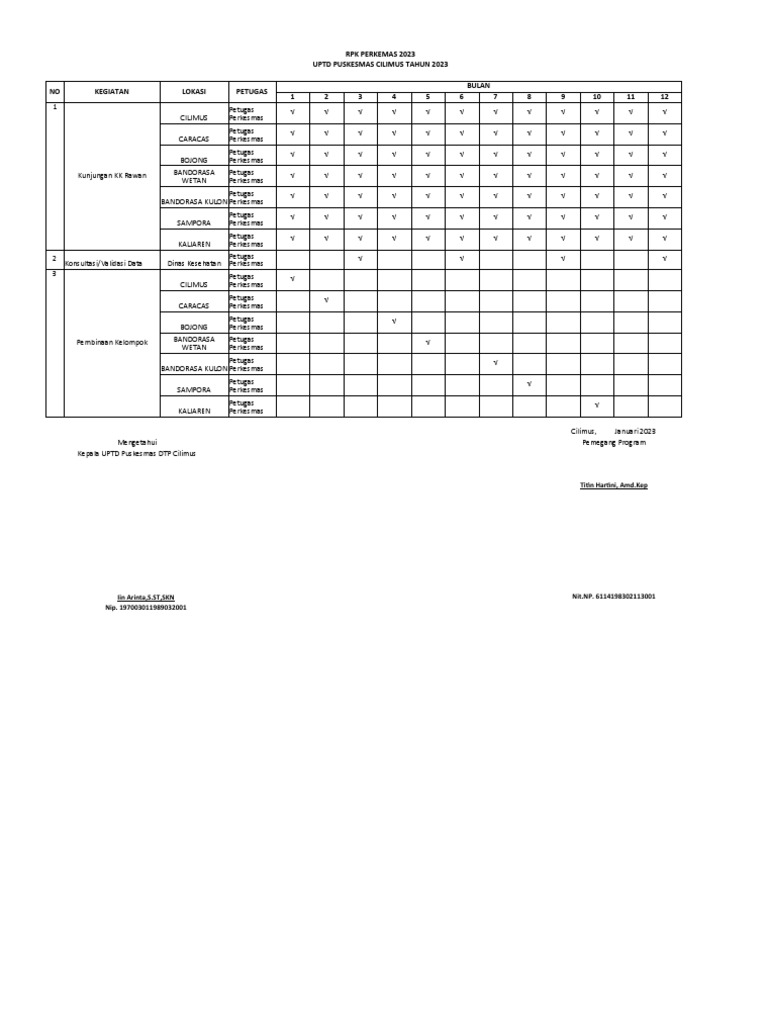RPK Perkesmas 2023 | PDF