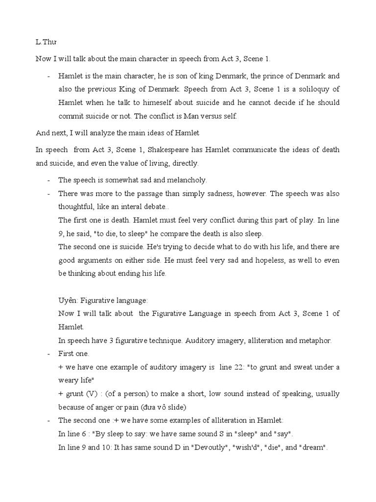 Script | PDF | Hamlet | Metre (Poetry)