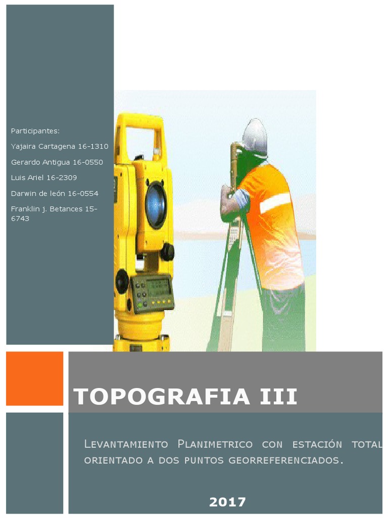 Topo Iii Final Pdf Topografía Geofísica