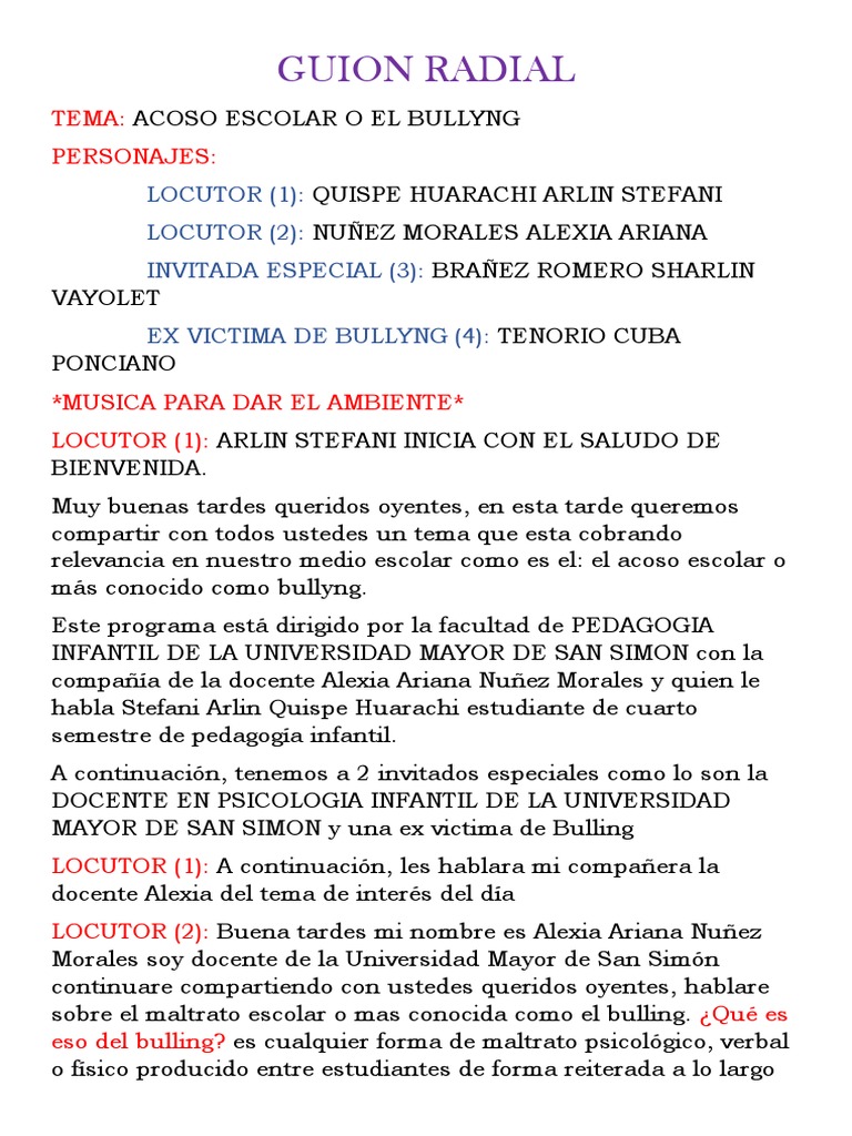 Guion Radial Homework | PDF