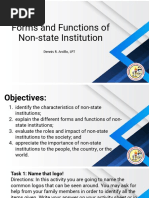 Non-State Institutions Overview | PDF | Banks | Cooperative