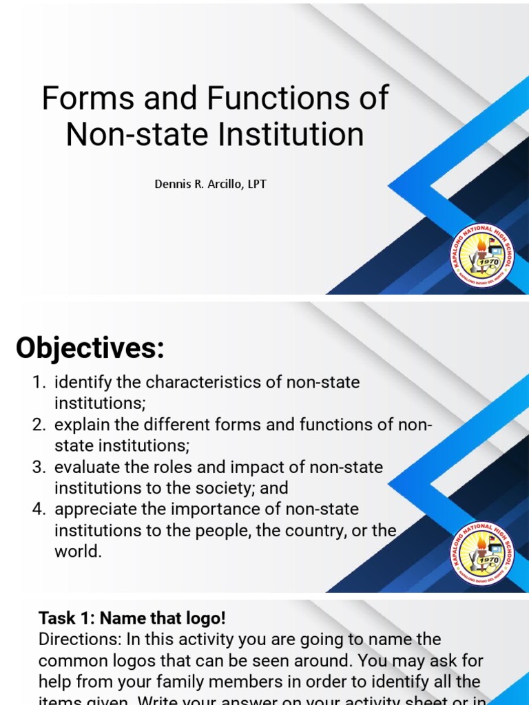 Forms and Functions of Non State Institution | PDF | Cooperative | Banks