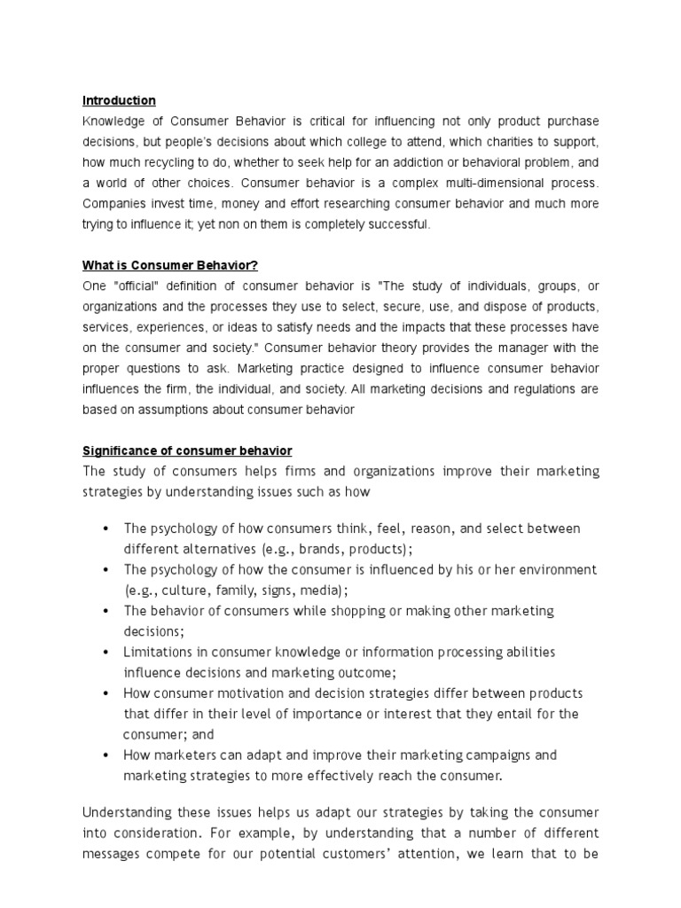 Consumer Behavior and Marketing Strategy Main | PDF | Consumer ...