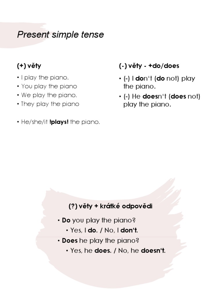 Present Simple Tense | PDF