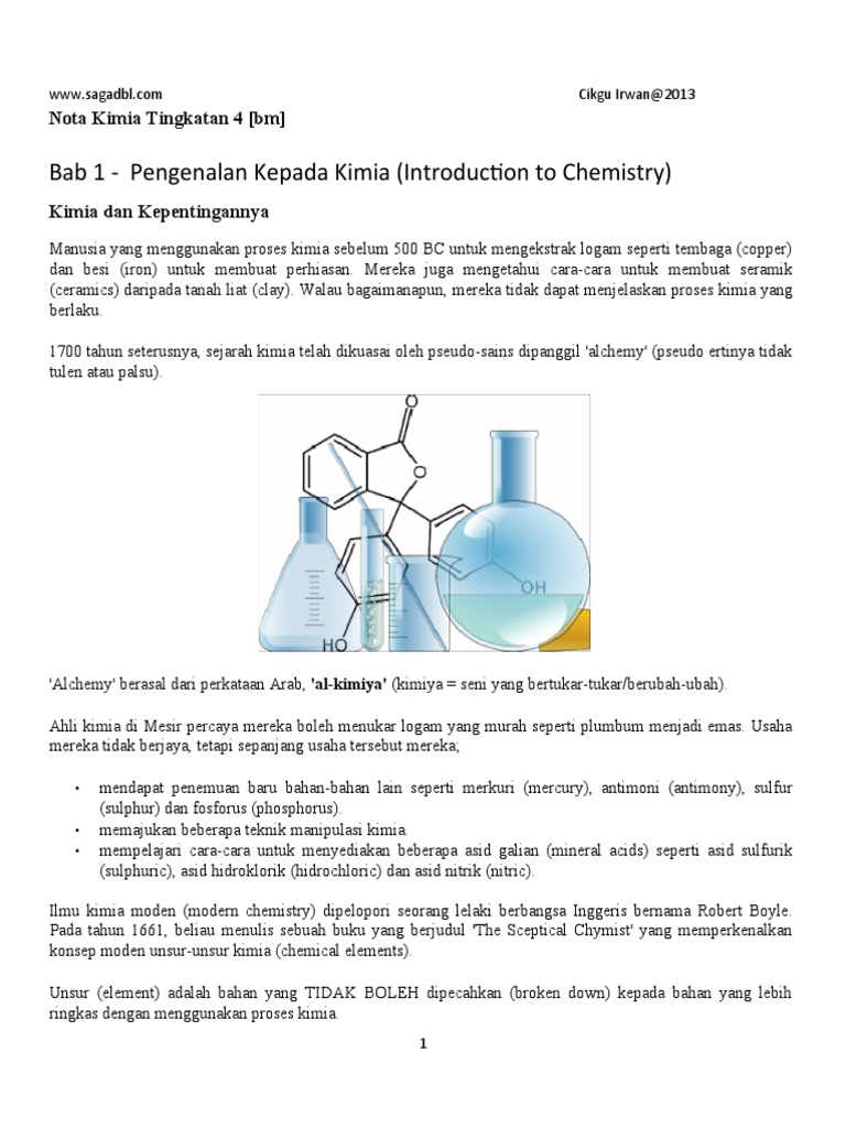 Nota Kimia Tingkatan 4 Pdf