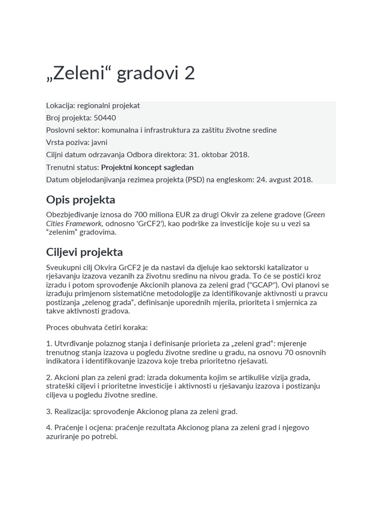 Zeleni Gradovii | PDF