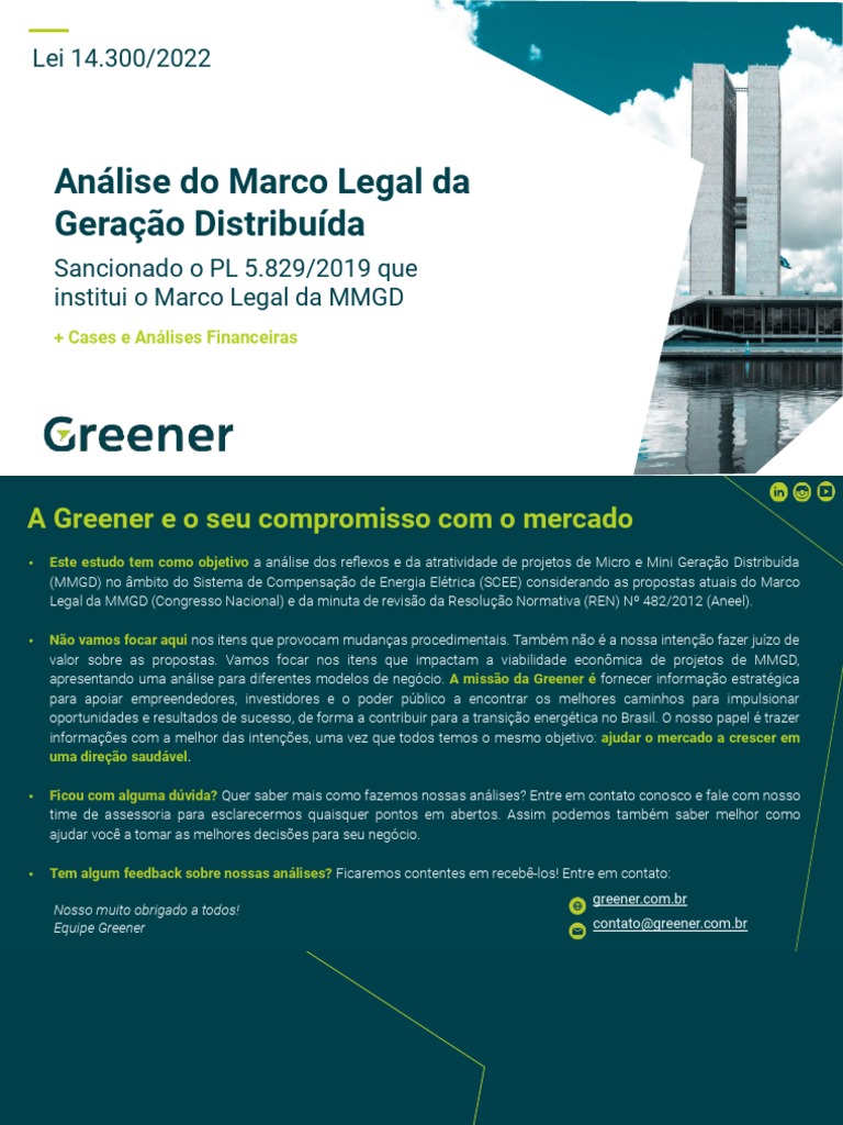 Marco Legal da MMGD: Impactos e Oportunidades | PDF | Fotovoltaica | Brasil
