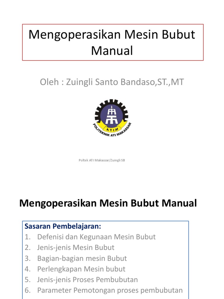 Mesin Bubut | PDF