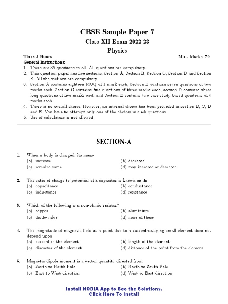 Physics 07 | PDF | Electrical Resistivity And Conductivity | Physics