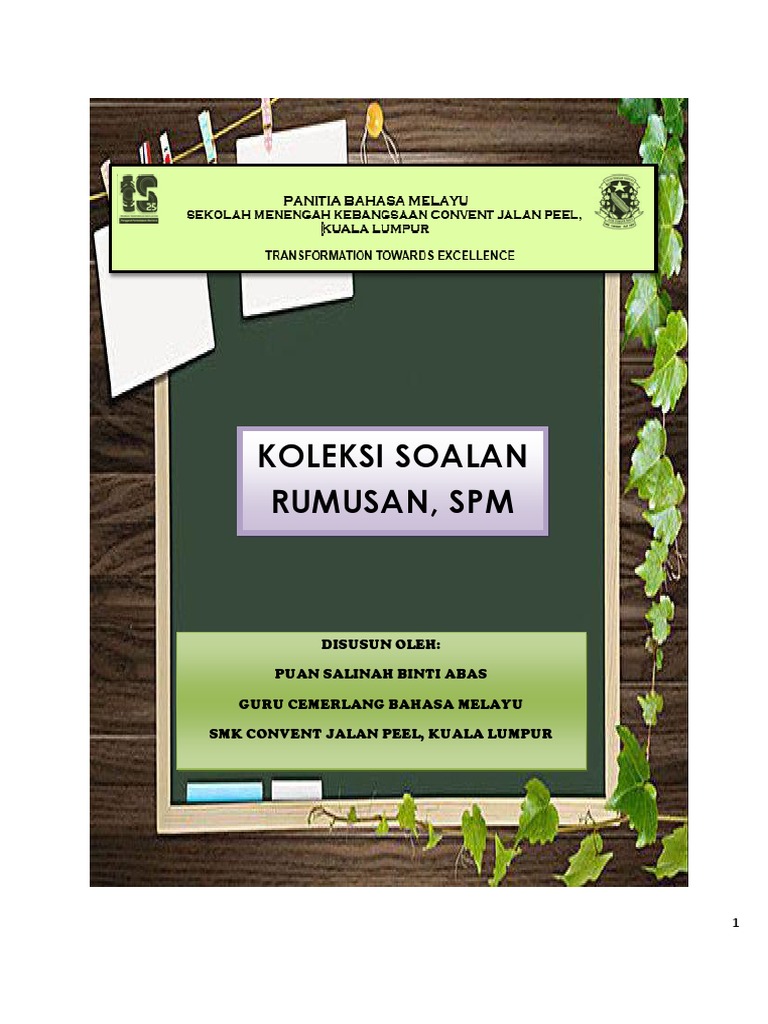 Koleksi Soalan Rumusan SPM | PDF