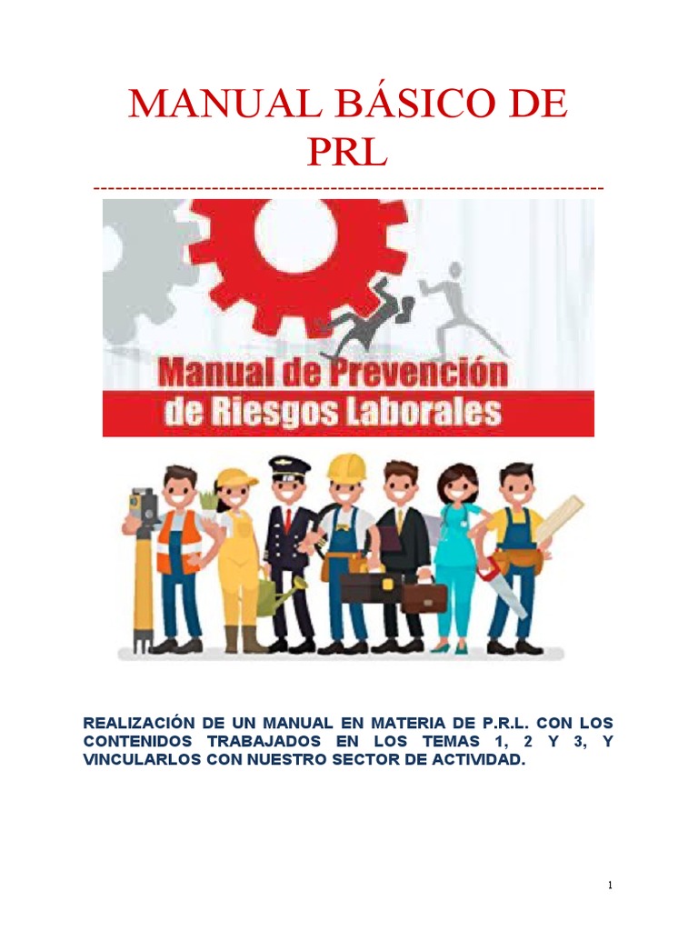 Guía Trabajo_ Manual Básico de Prl | PDF | Riesgo | Evaluación